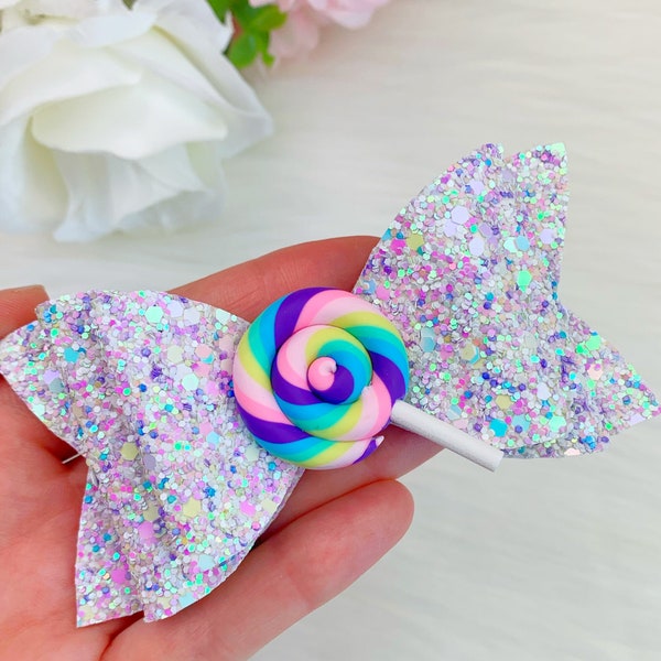 Candy Hair Bow - Etsy
