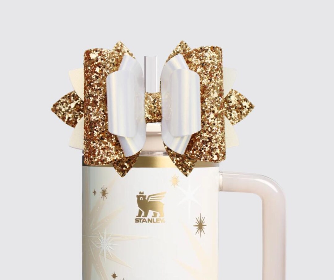 Starlight Shimmer Stanley Tumbler Bow Straw Topper Stanley Cup Bow ...