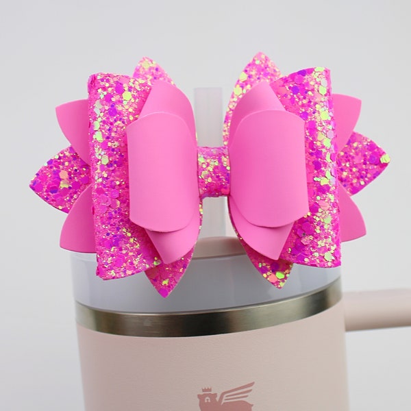 Pink Bow Stanley Toppers - Etsy