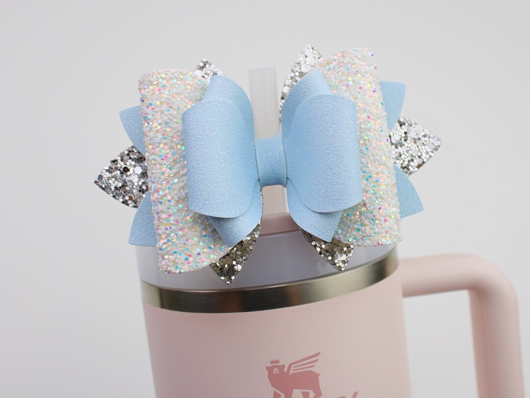 Blueberry Milk Stanley Tumbler Bow Topper Blueberry Milk Stanley Straw ...