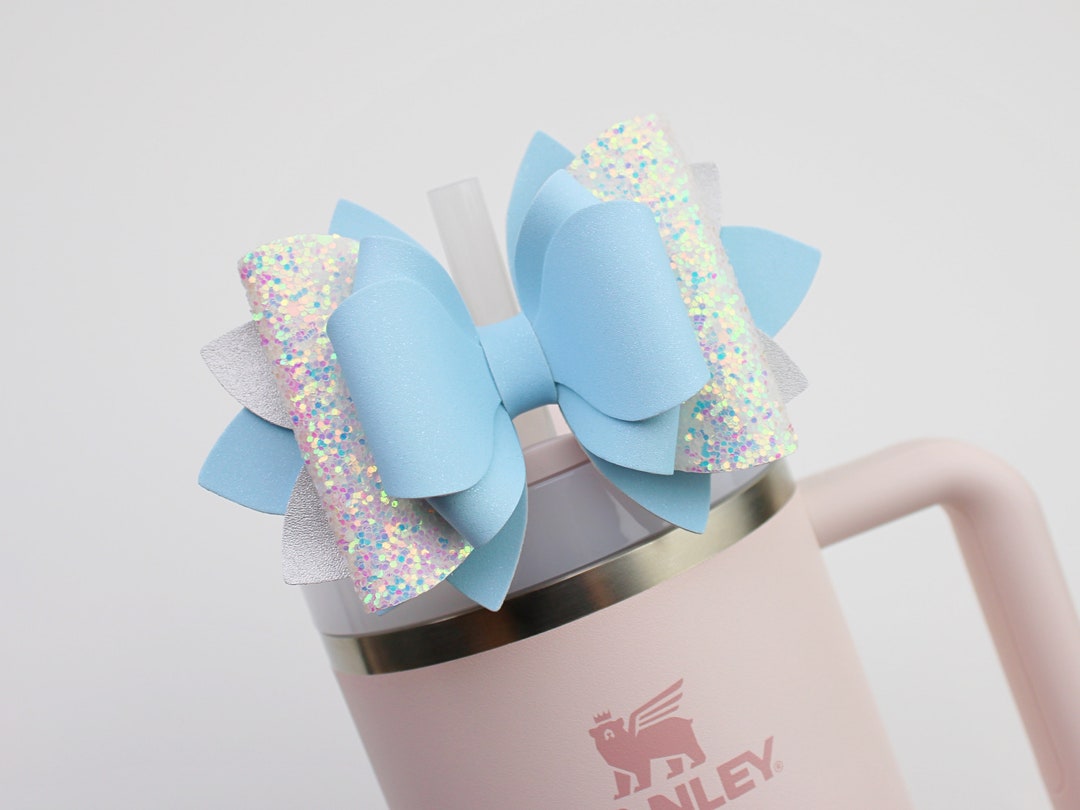 Blueberry Milk Stanley Tumbler Bow Topper Blueberry Milk Stanley Straw ...