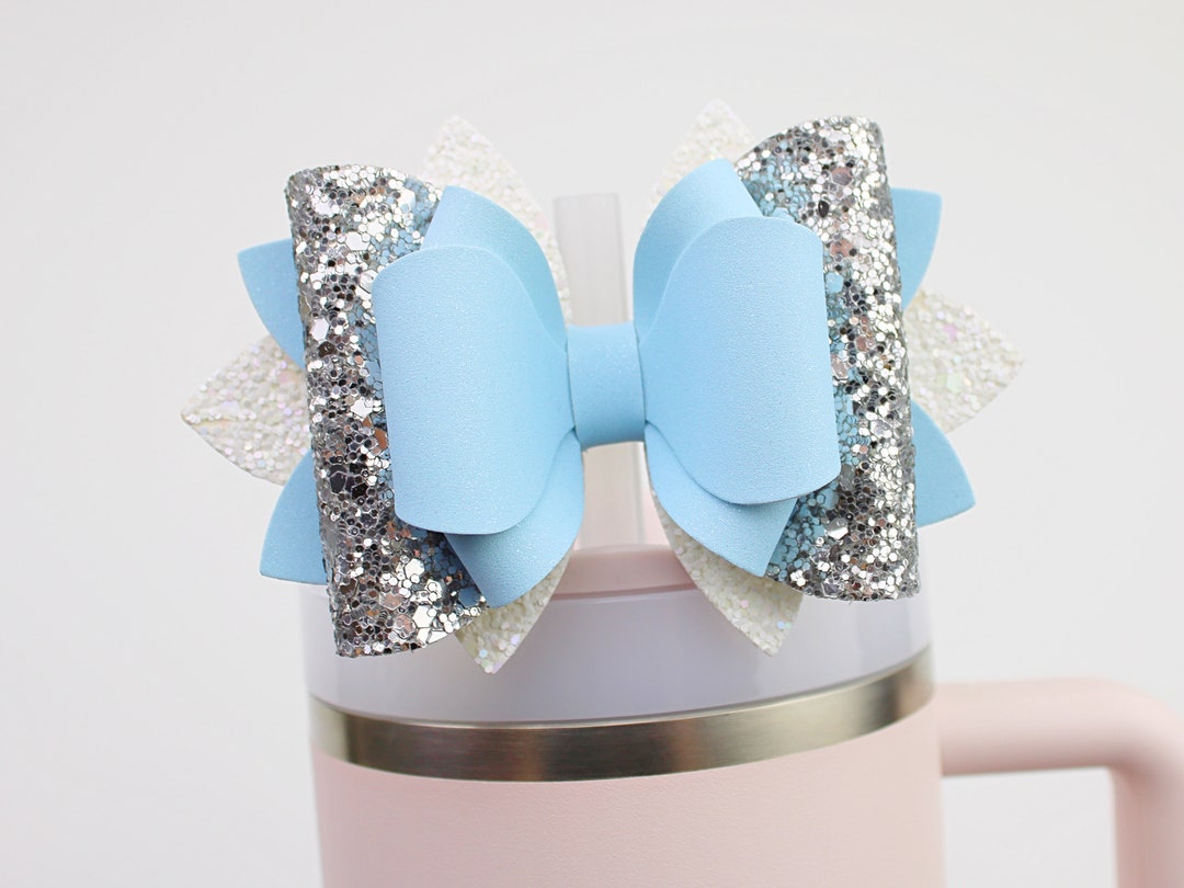 Blueberry Milk Stanley Tumbler Bow Topper Blueberry Milk Stanley Straw ...