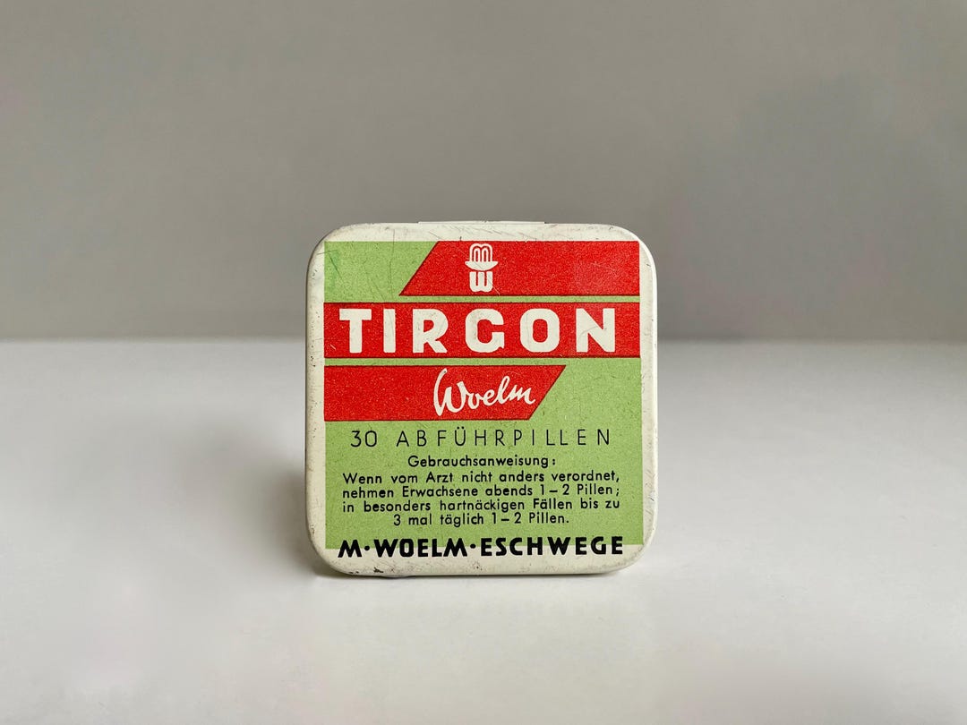 Rare Vintage Antique Tin Can Tirgon Woelm Eschwege - Etsy