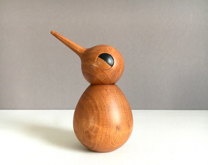 Large 12 Cm Original Vintage Teak Bird Denmark Vedel Sculpture Teak ...