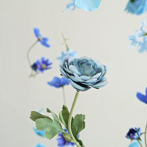 Blue Flower Garland Installation: DIY or Pre-made Strands - Perfect for ...