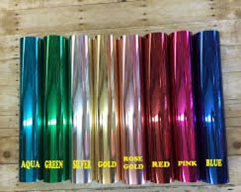 Metallic HTV, Soft Metallic Colors, Heat Transfer Vinyl, Cameo, Cricut ...