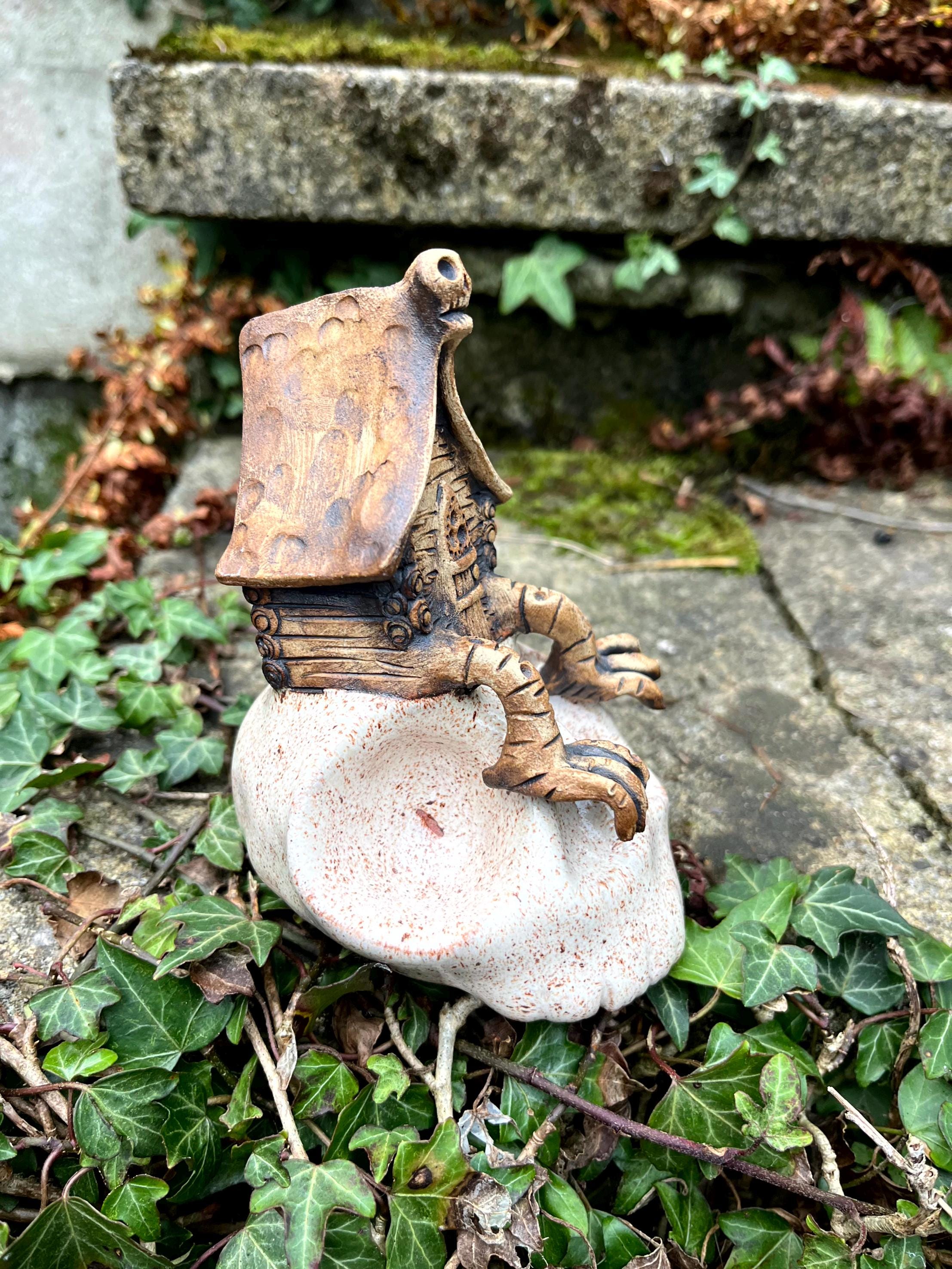 Ceramic Baba Yaga Hut Sculpture, Witch Hut Sculpture, Witchy Gift, OOAK ...