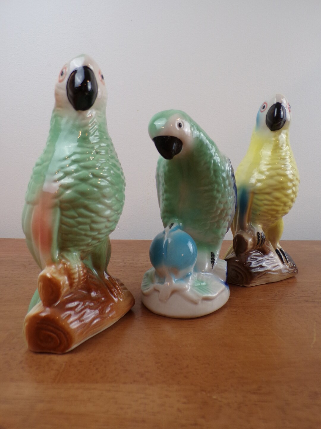 Set of 3 Vintage Bird Figurines Made in Brazil 1960s - Etsy