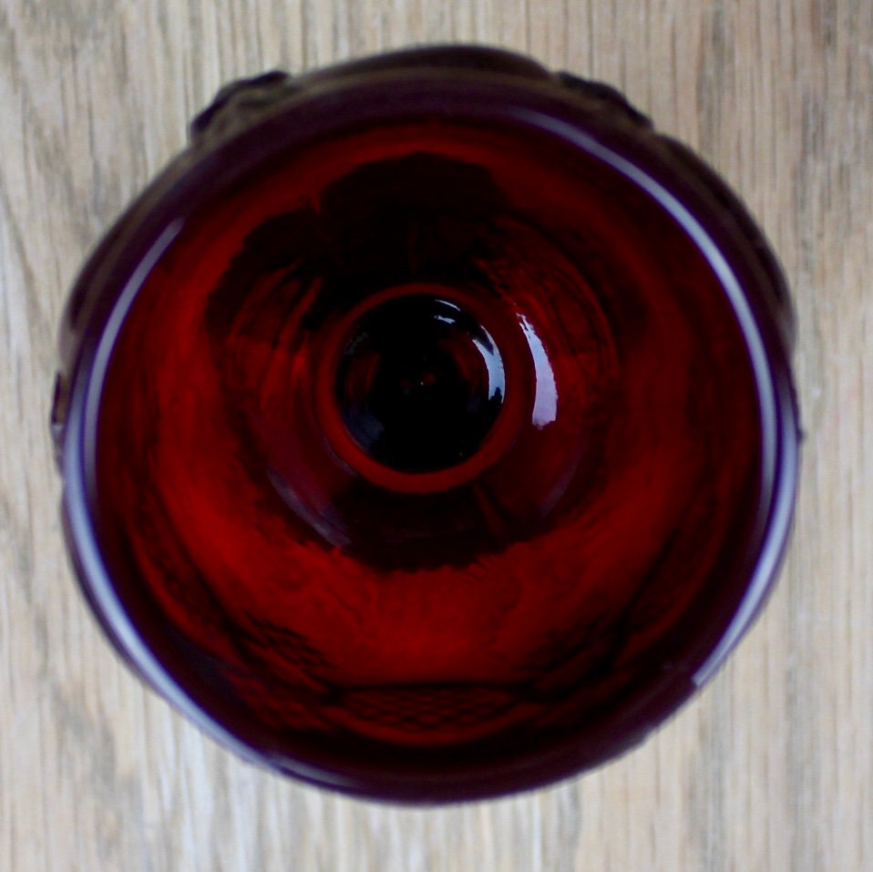 Vintage Avon Ruby Red cape Cod 1876 Small Wine or Cordial - Etsy