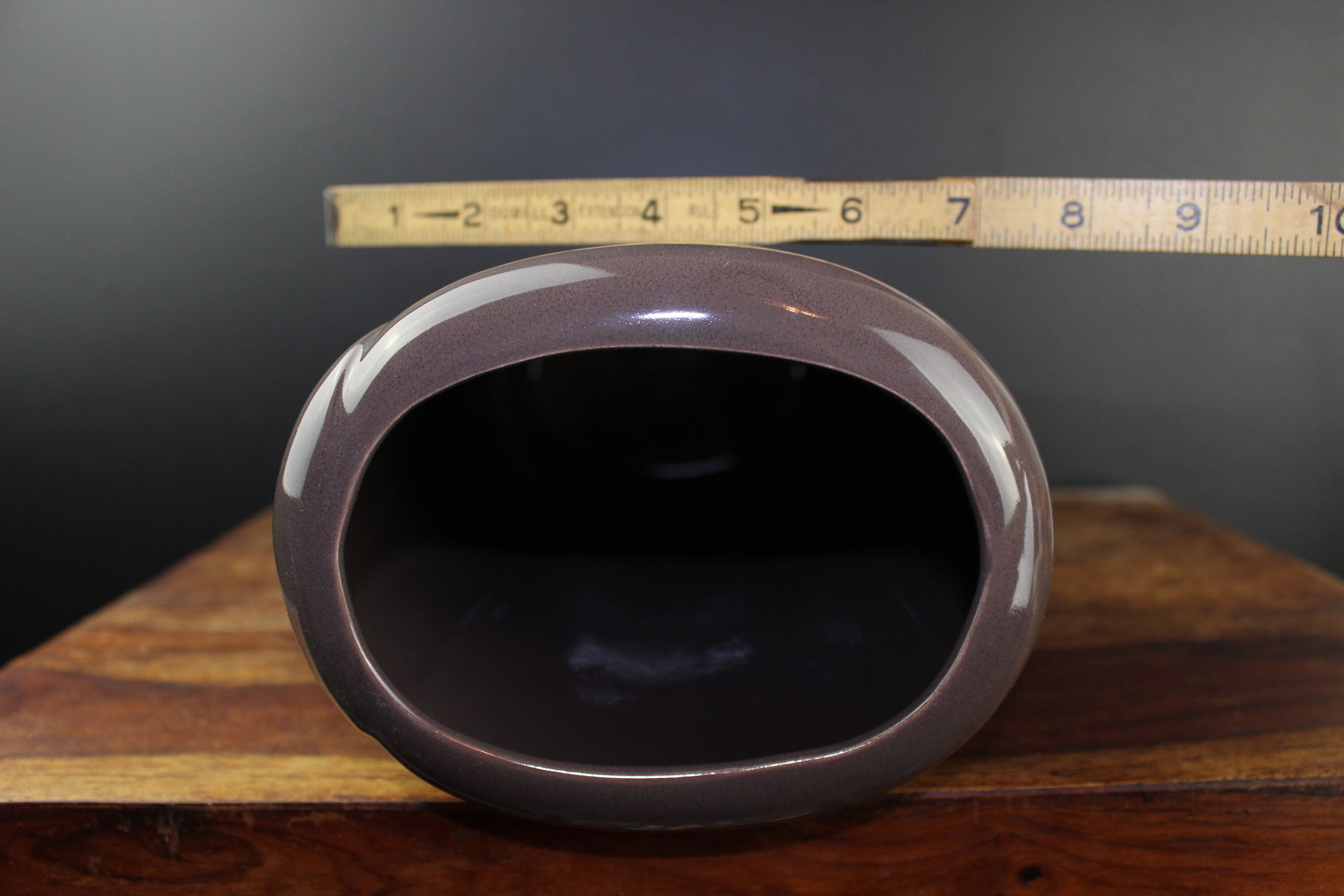 Vintage Haeger Large Art Deco Vase in Eggplant | Etsy