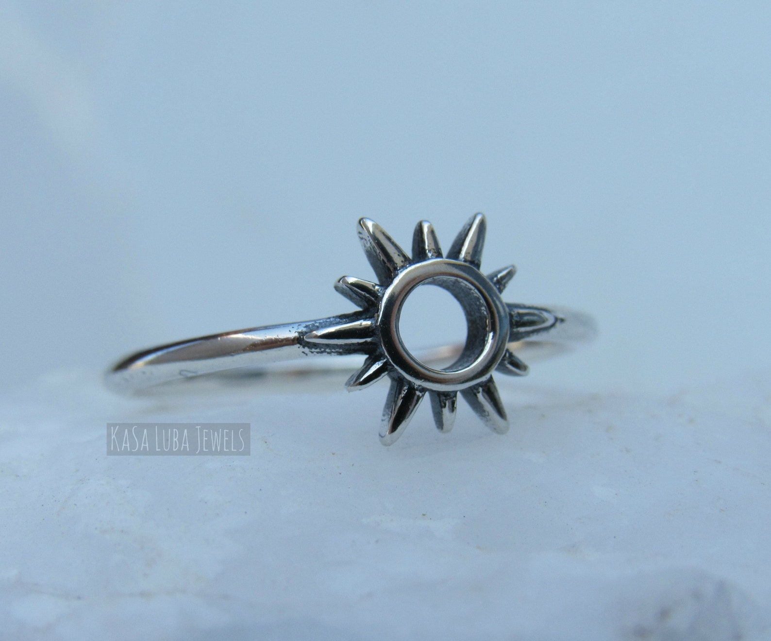 Solid Sterling Silver Sun Ring Stamped 925 Hope Ring - Etsy