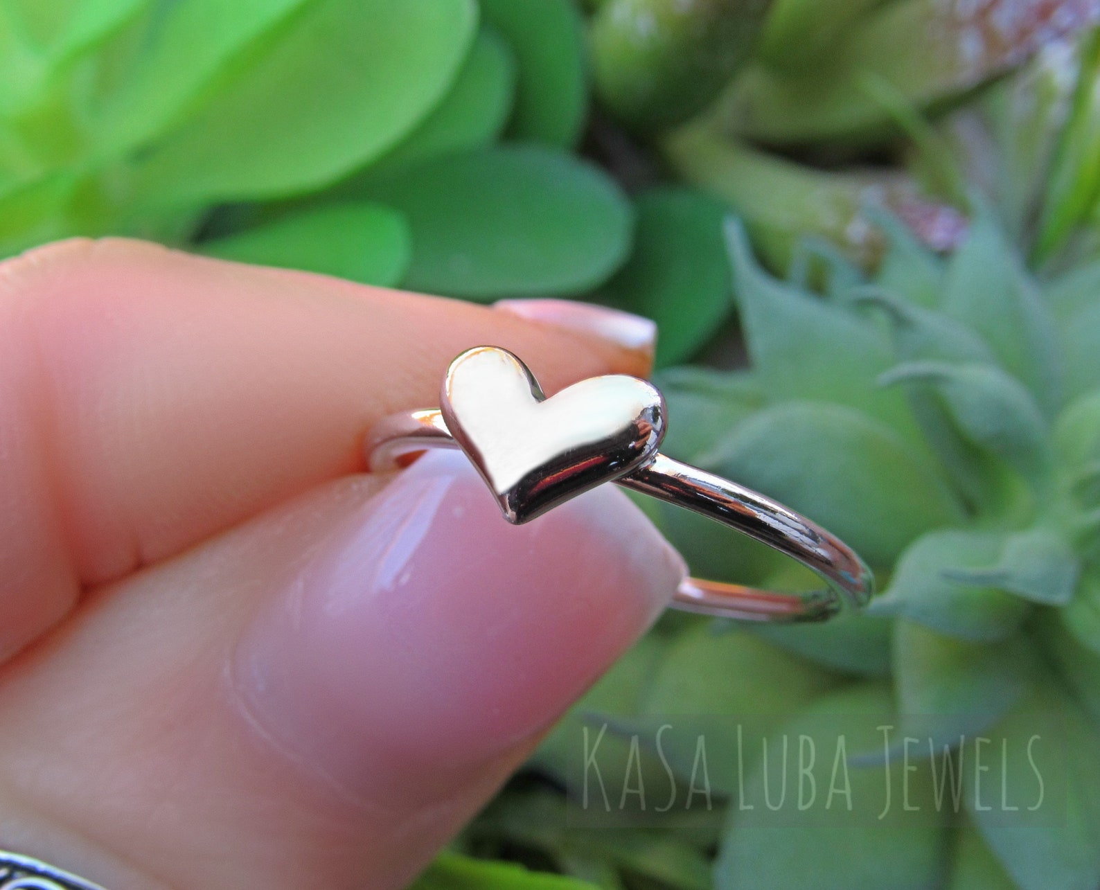 Heart Silver Ring Promise Ring Heart Ring Love Ring | Etsy