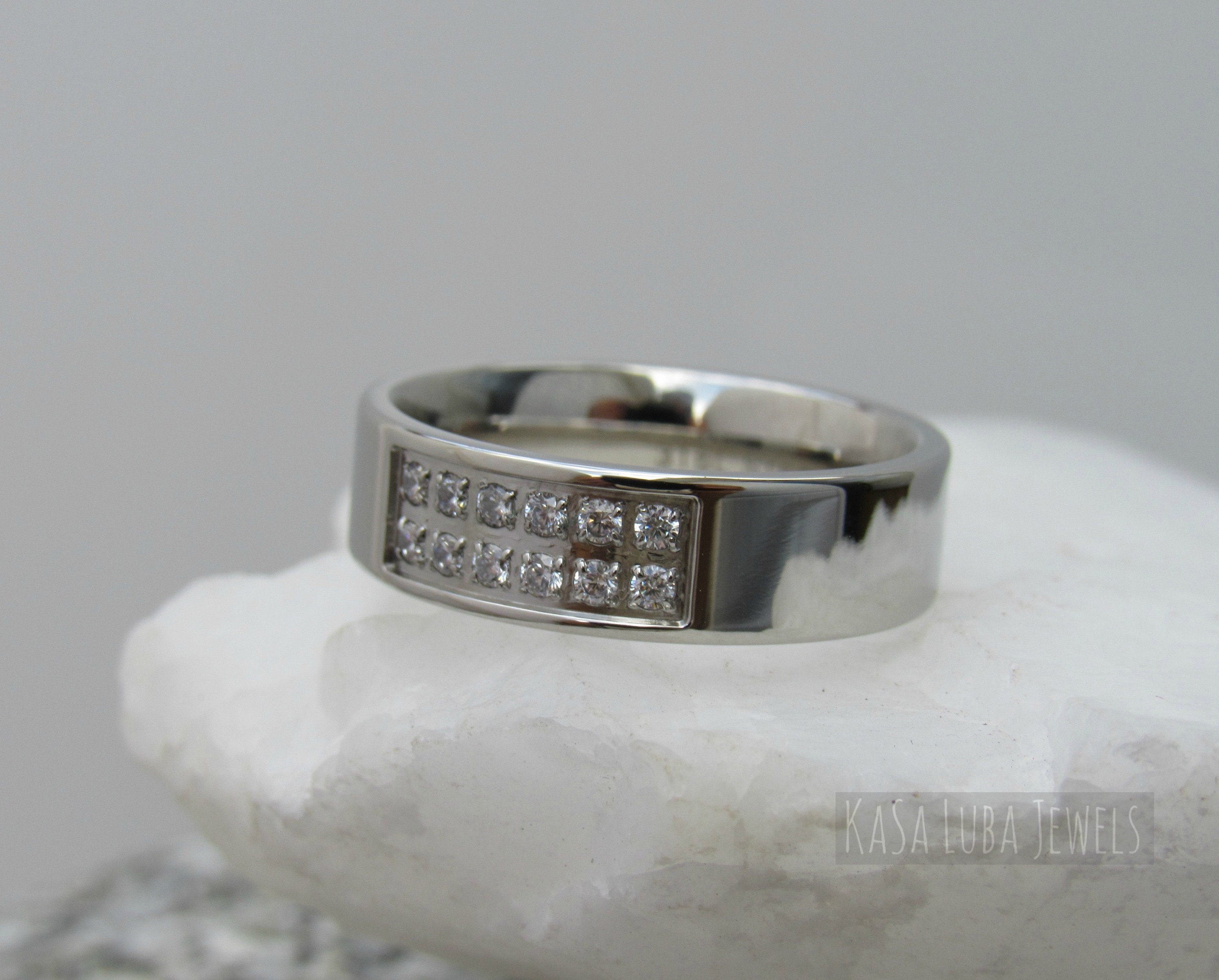 High Polished Stainless Steel Wedding Band Ring Sizes - Etsy Ireland
