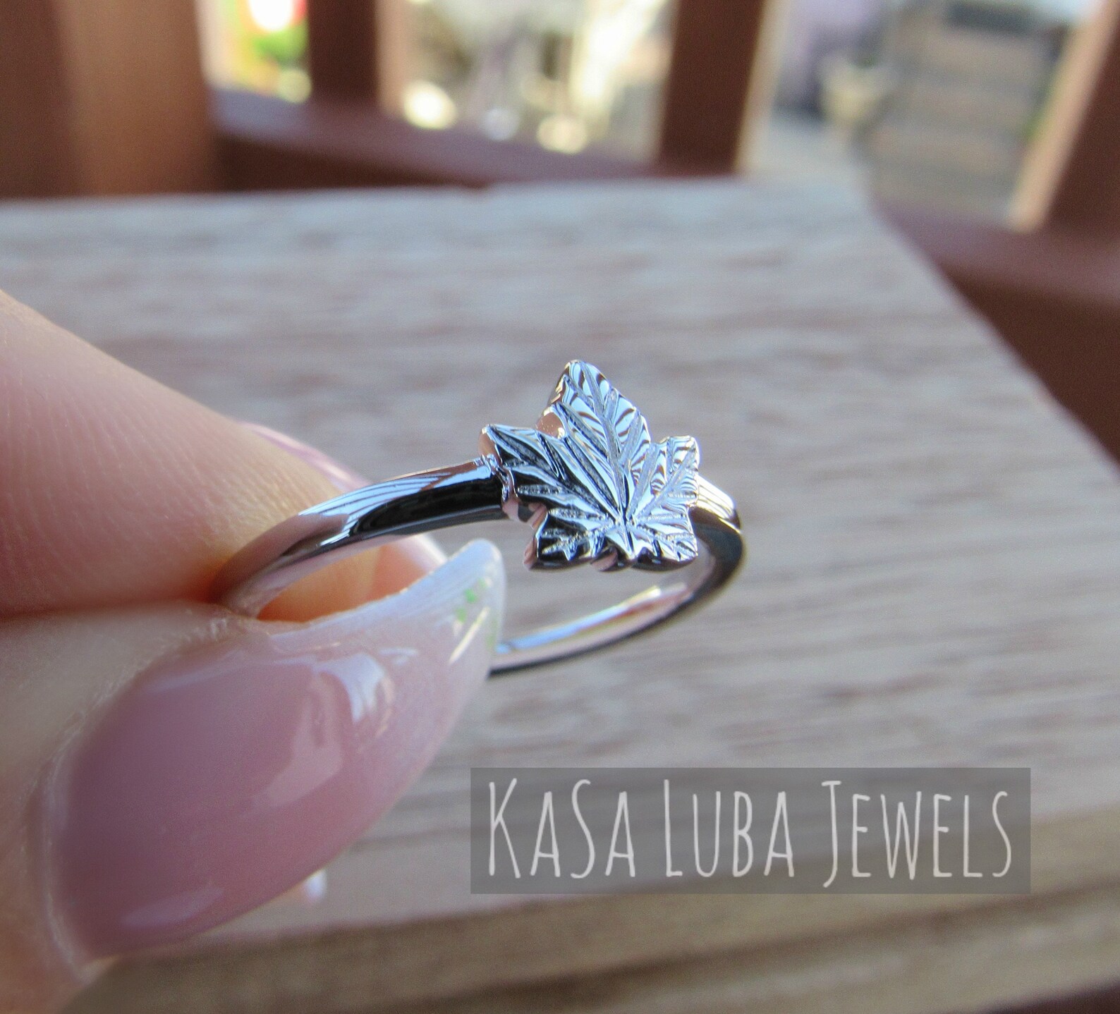 Sterling Silver Leaf Ring Womens Leaf Ring Autumn Jewelry | Etsy