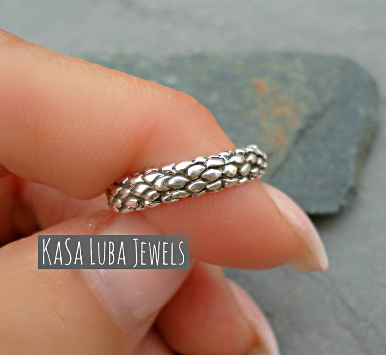 Eternity Snake Silver Ring Vintage Silver Snake Ring - Etsy
