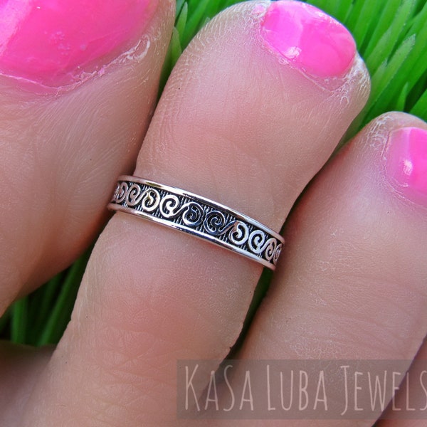 Silver Toe Rings - Etsy