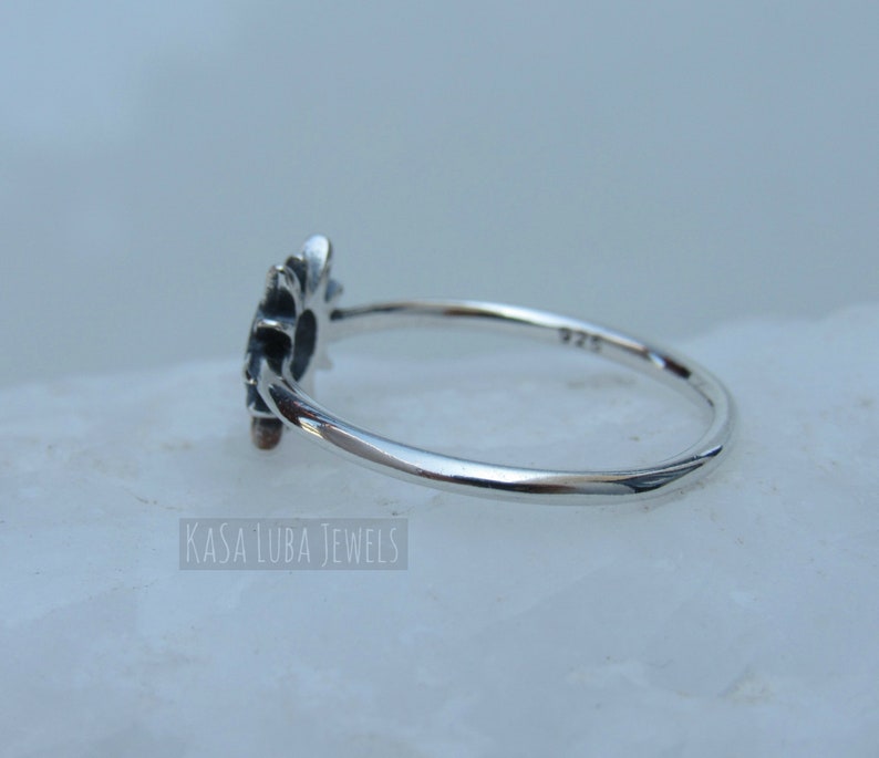 Solid Sterling Silver Sun ring stamped 925 Hope ring | Etsy