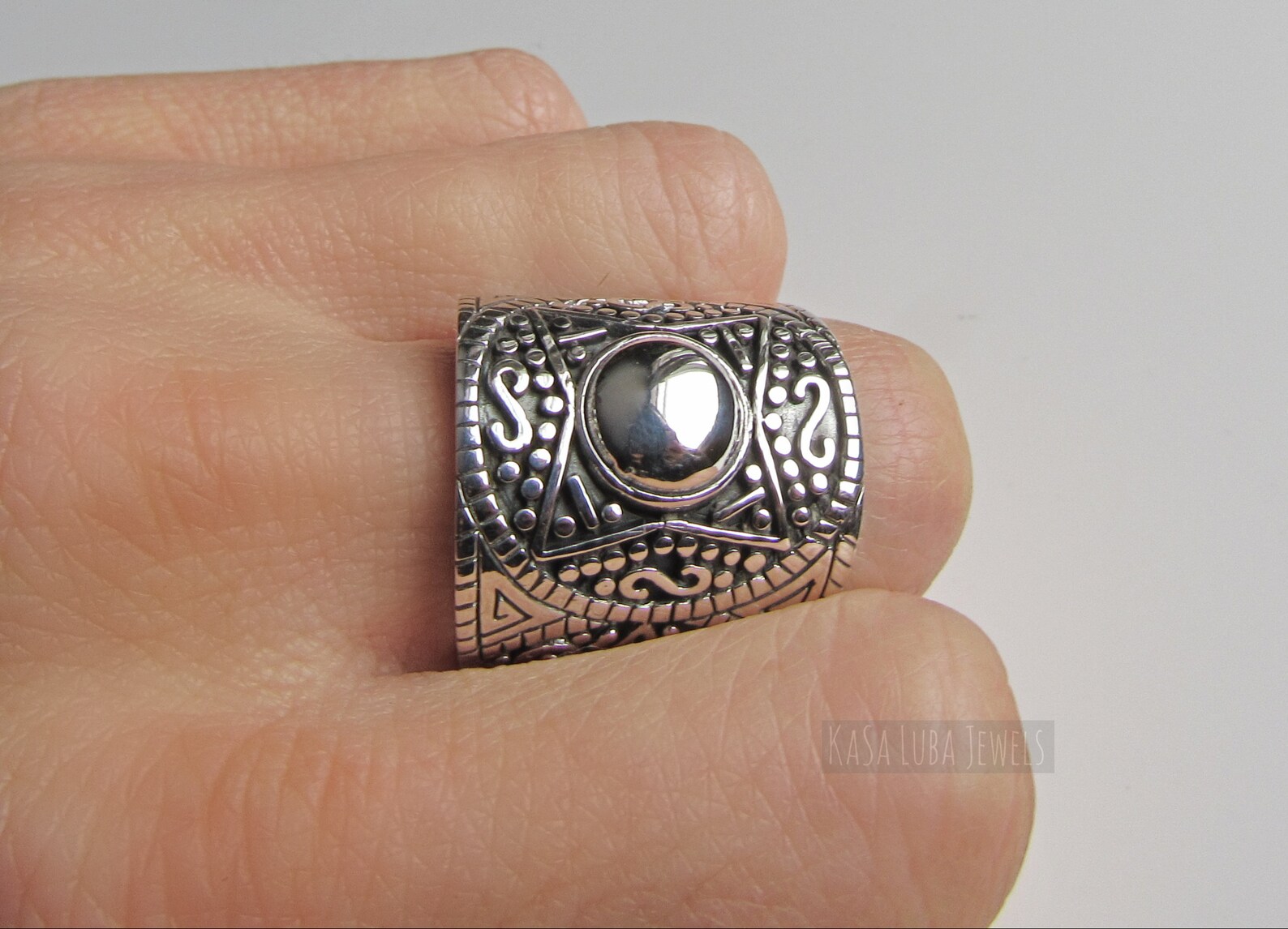 Bali Silver Ring Sterling Silver Womens Statement Ring - Etsy