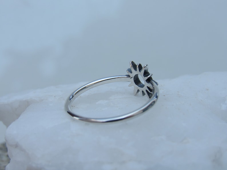 Solid Sterling Silver Sun ring stamped 925 Hope ring | Etsy