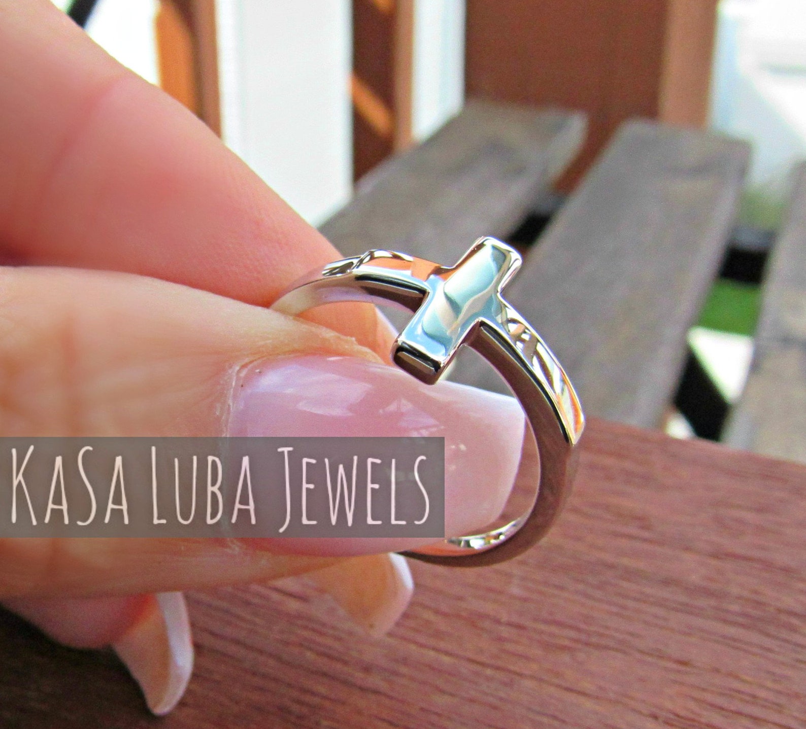 Silver Womens Cross Ring Christian Ring Religious Ring - Etsy