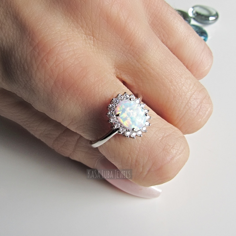 Lab Created Opal - Etsy