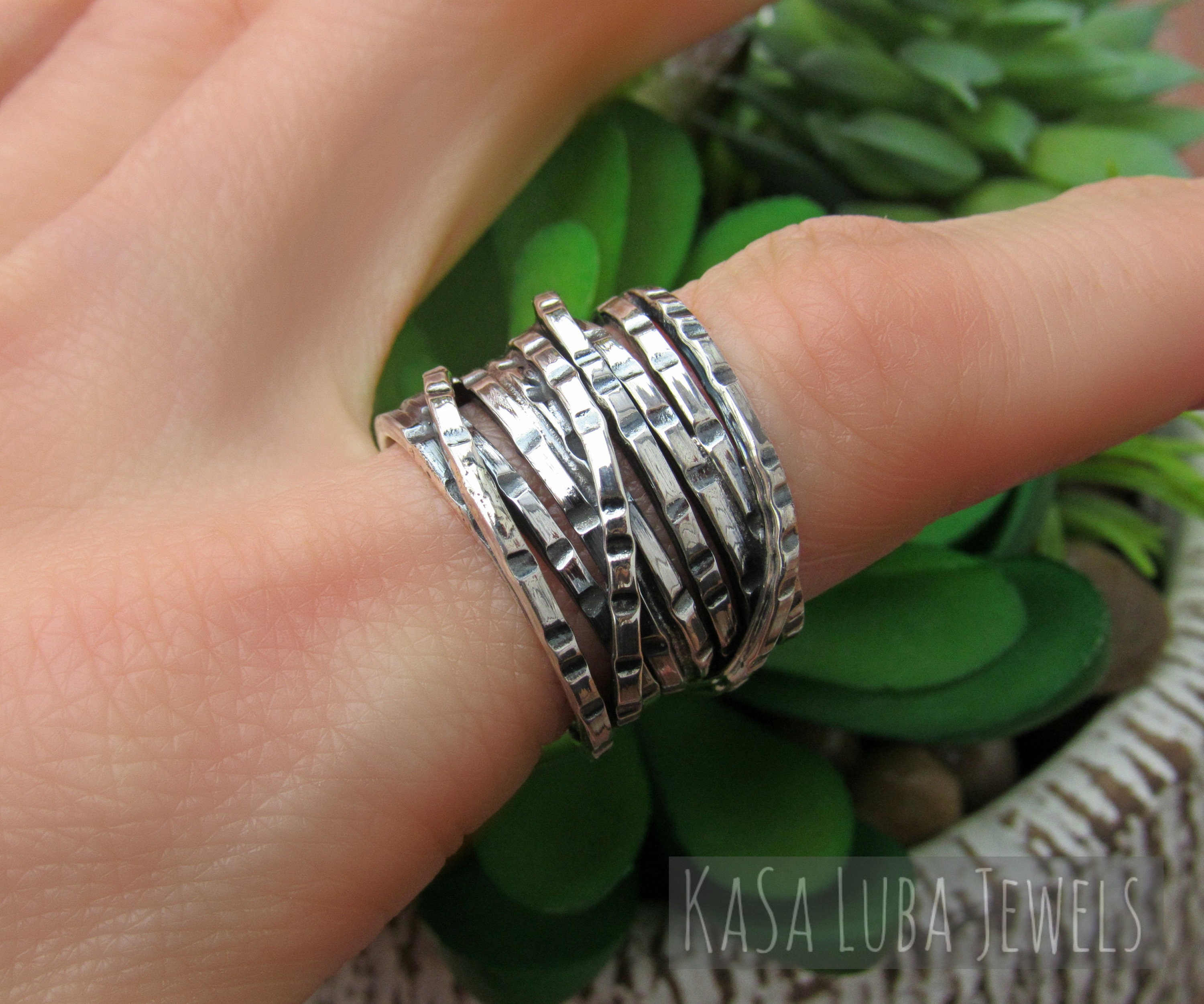 Sterling Silver Bold Ring Statement Ring Solid Silver | Etsy