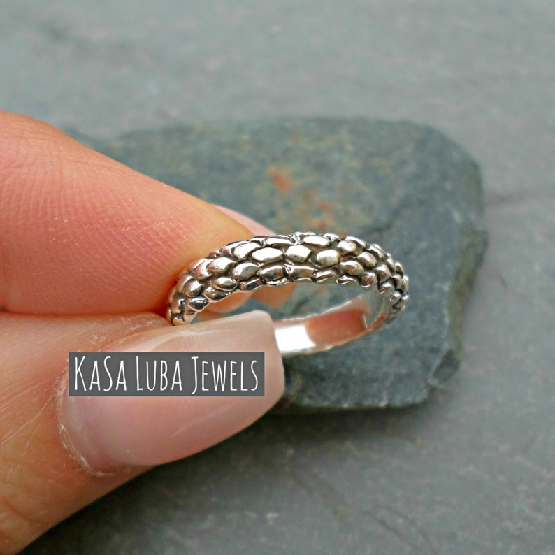 Eternity Snake Silver Ring Vintage Silver Snake Ring - Etsy