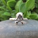 Crossbone Skull Toe Ring, Skull Ring, Skull Toering, Silver Toerings ...