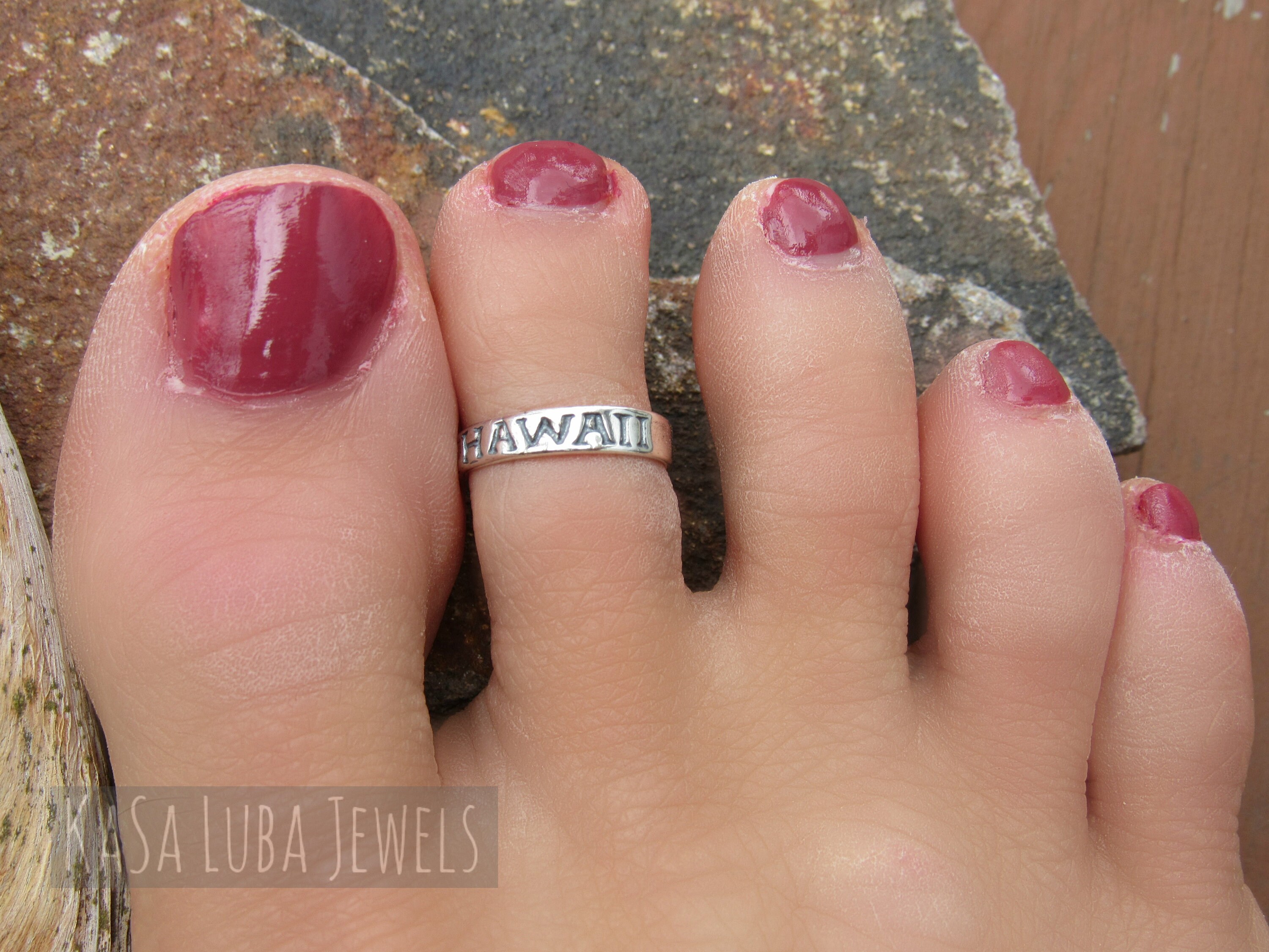 Sterling Silver Hawaii Toe Ring Silver Toering 925 Silver | Etsy