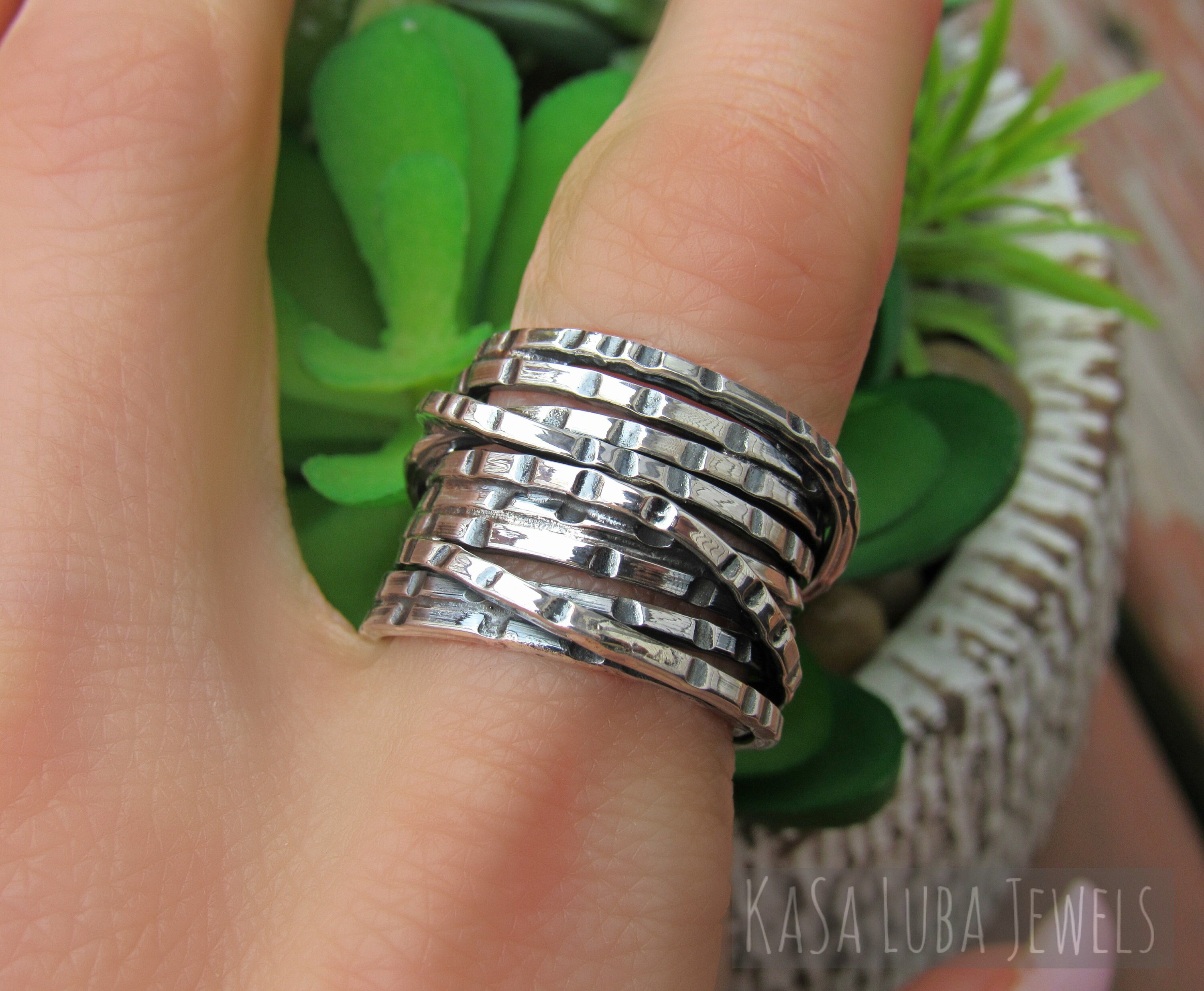 Sterling Silver Bold Ring Statement Ring Solid Silver | Etsy