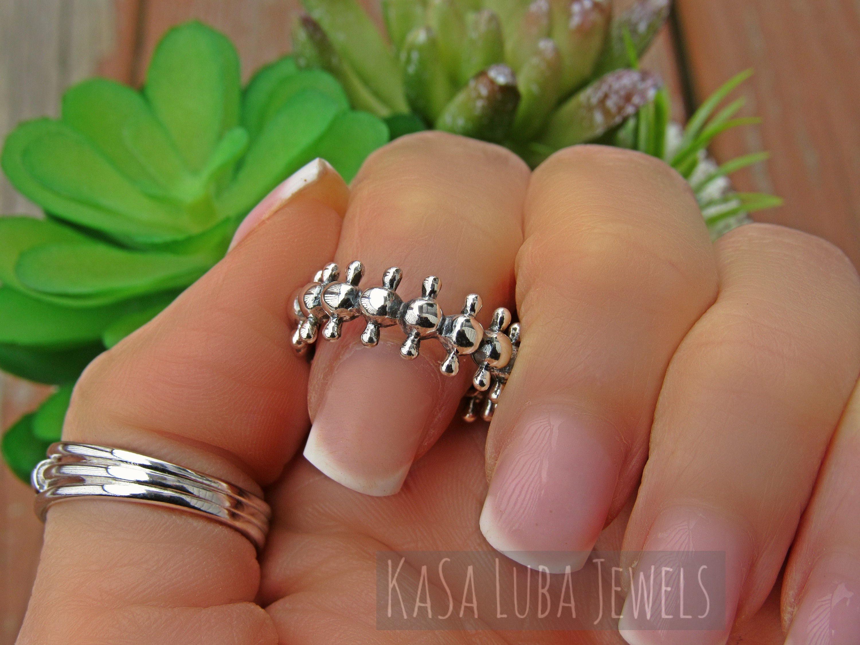 Backbone Bones Sterling Silver Ring Skull Ring Bone Ring | Etsy