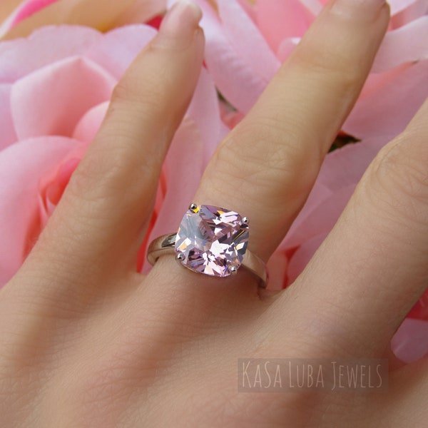 Pink Stone Ring - Etsy