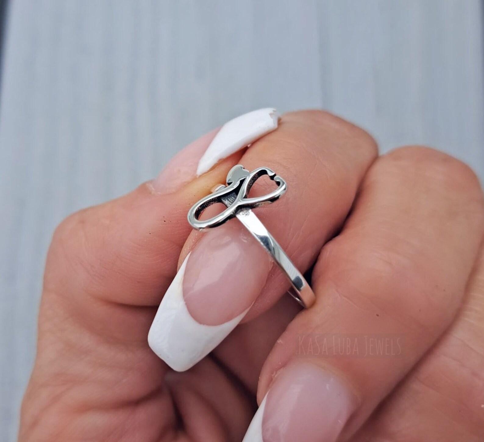 Silver Nurse Ring RN Doctor Health Care Nurse Gift - Etsy