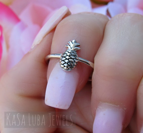 Sterling silver pineapple ring store