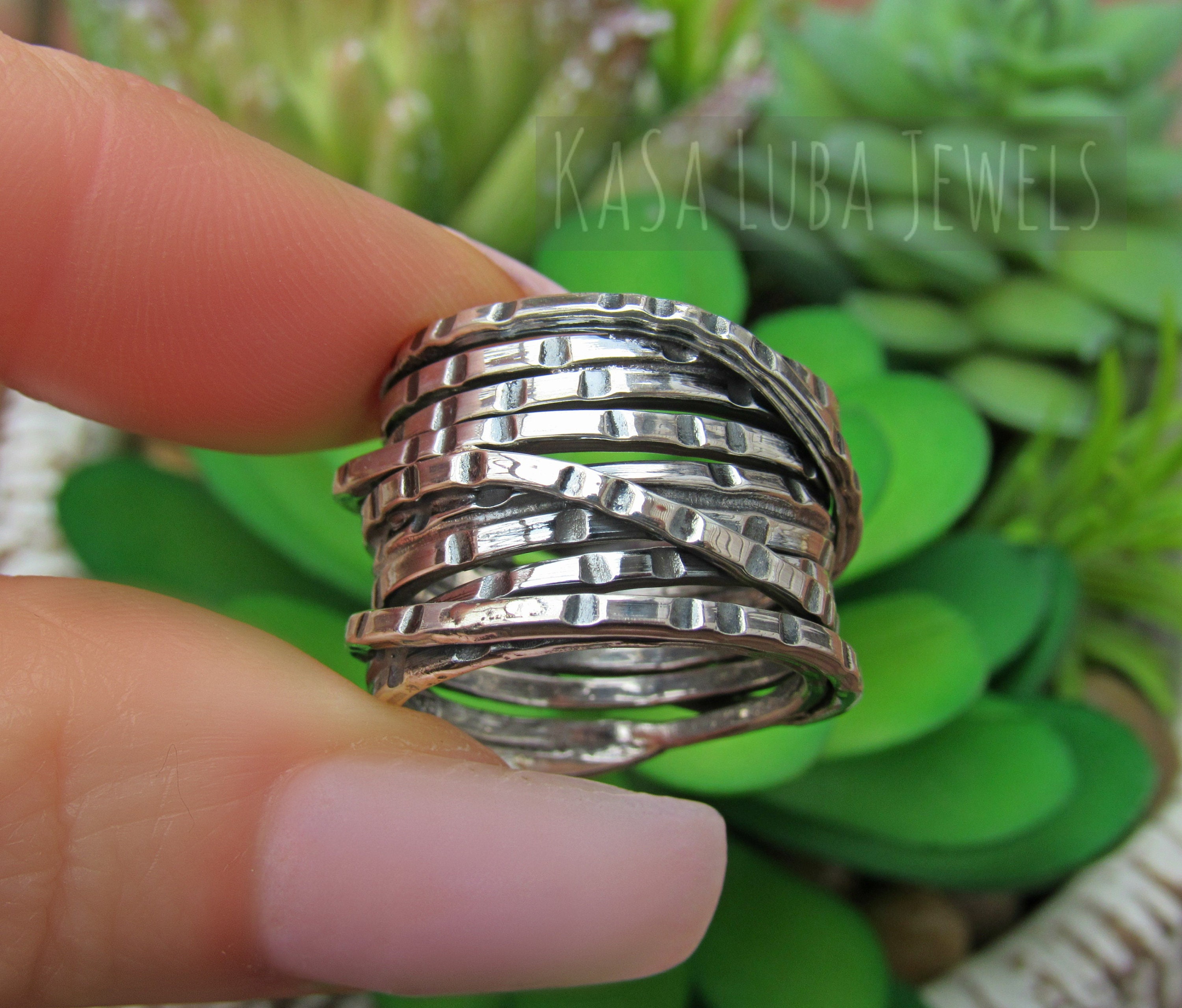 Sterling Silver Bold Ring Statement Ring Solid Silver | Etsy