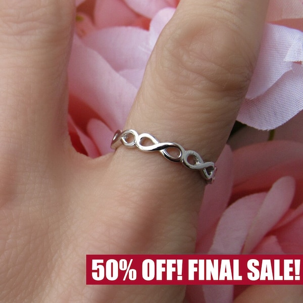Infinity Ring Silver - Etsy