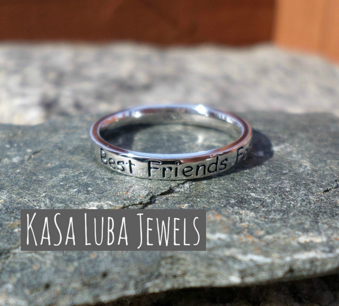 Best Friends Sterling Silver Ring, Tarnish Free - Etsy
