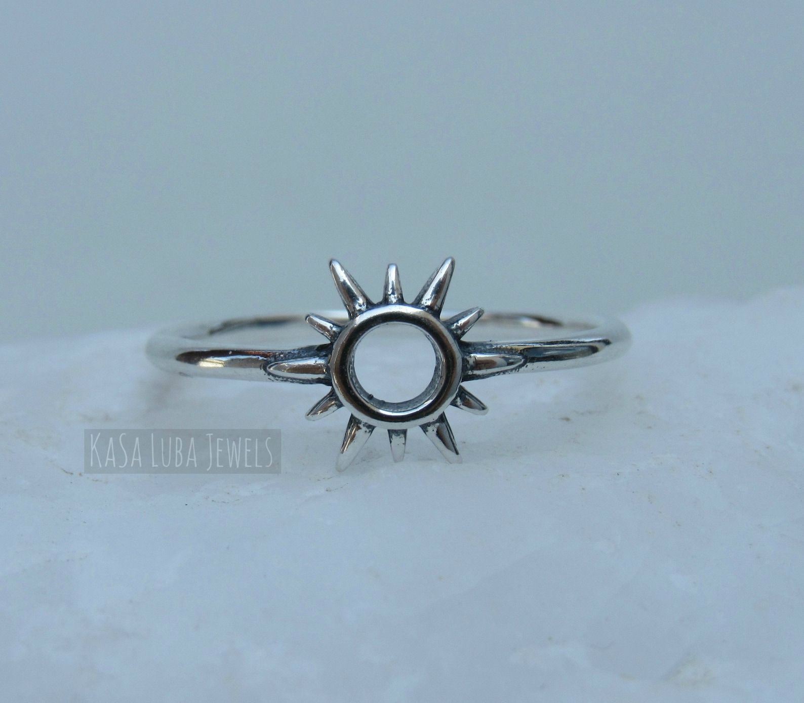 Solid Sterling Silver Sun Ring Stamped 925 Hope Ring - Etsy