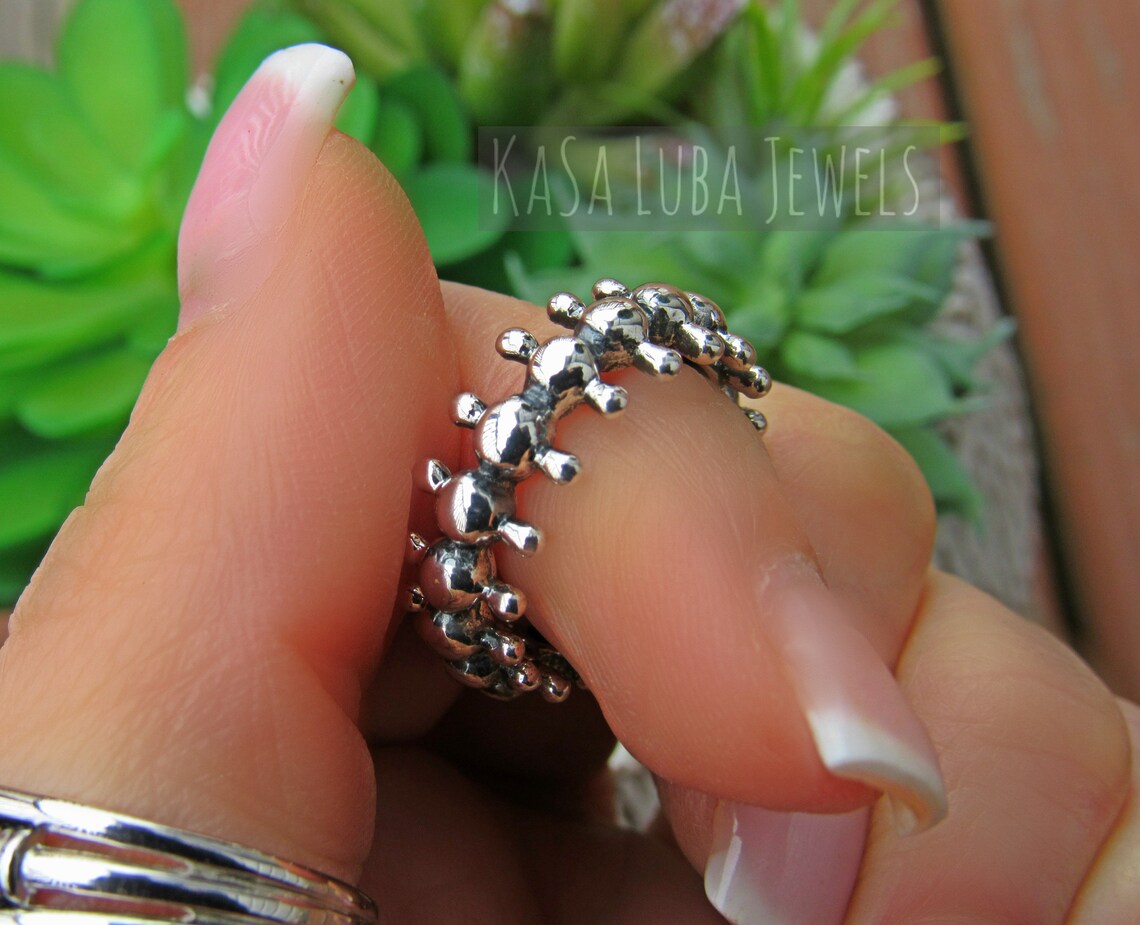 Backbone bones Sterling silver ring skull ring bone ring | Etsy