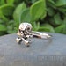 Crossbone Skull Toe Ring, Skull Ring, Skull Toering, Silver Toerings ...