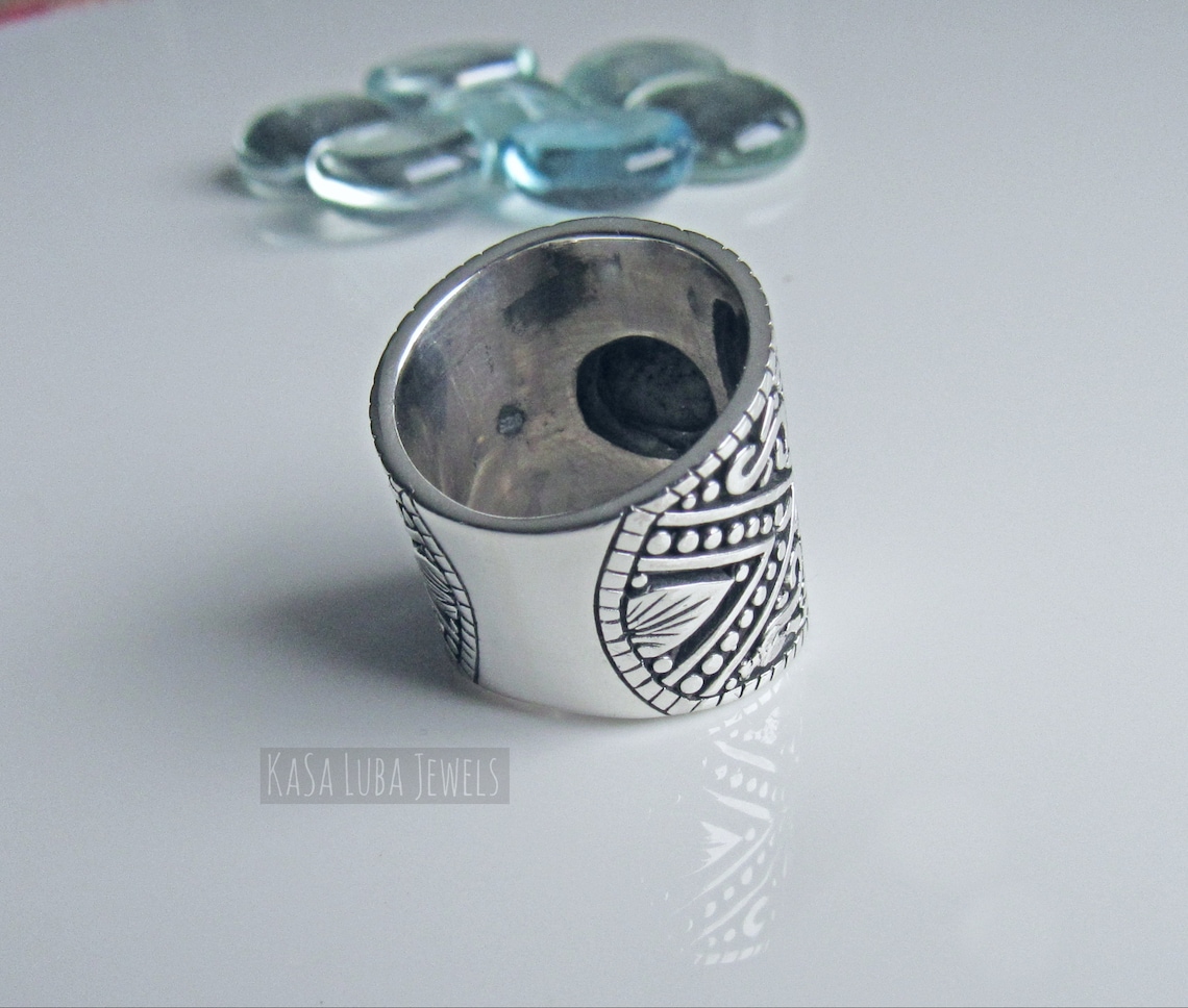Bali Silver Ring Sterling Silver Womens Statement Ring - Etsy