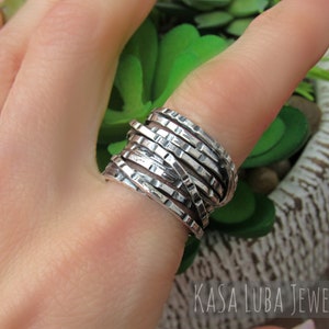 Sterling Silver Bold Ring - Statement Ring - Solid Silver - 925 ...