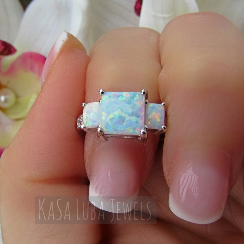 Square Crystal Ring - Etsy