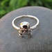 Crossbone Skull Toe Ring, Skull Ring, Skull Toering, Silver Toerings ...