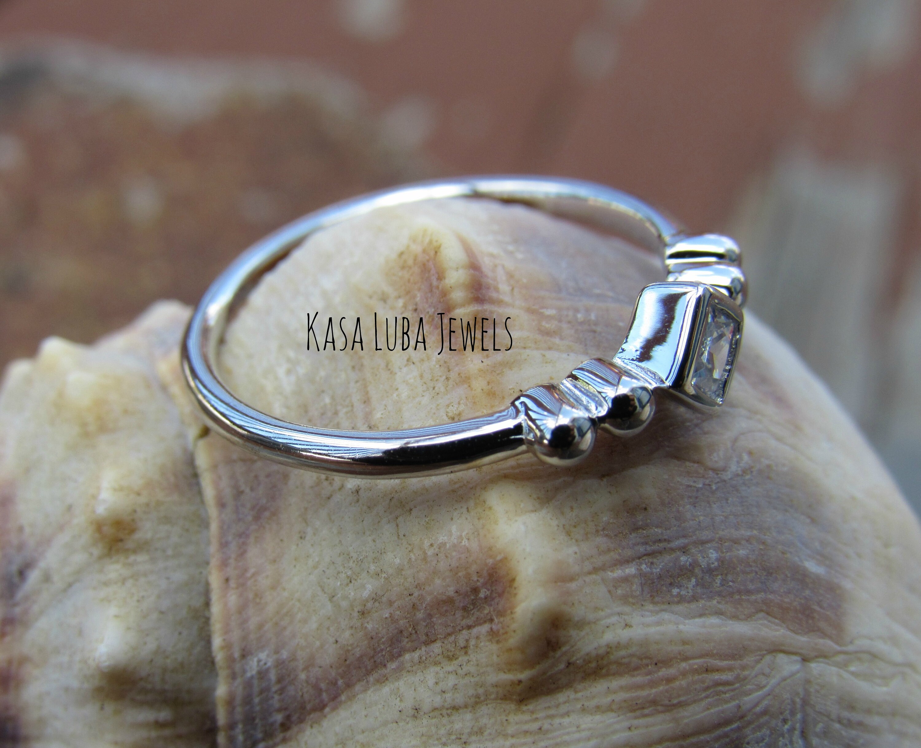 Silver CZ Ring Simple Ring Sweet Ring Promise Ring Womens - Etsy Ireland