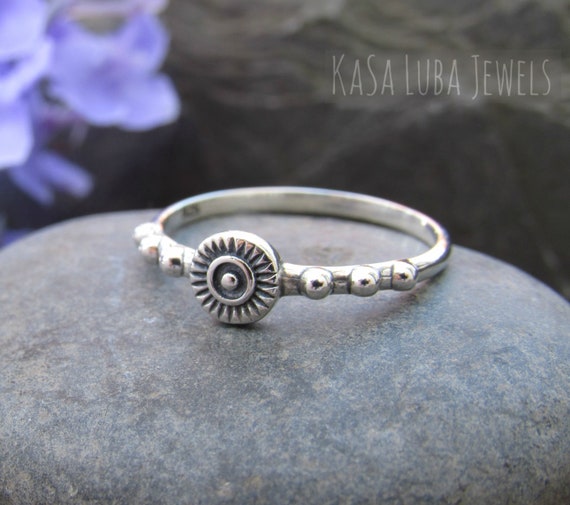 Sterling silver Boho ring Bohemian silver ring womens Bali | Etsy
