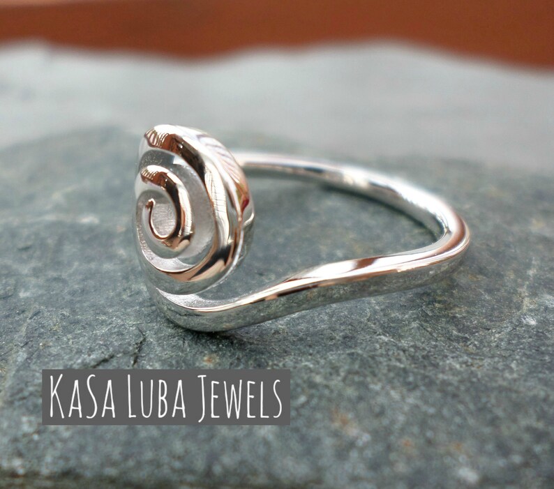 Twirl Swirl Ring in Sizes 4-11 SOLID Sterling Stamped 925 Silver - Etsy