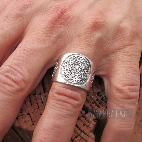 Aztec Ring Men - Etsy
