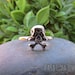 Crossbone Skull Toe Ring, Skull Ring, Skull Toering, Silver Toerings ...