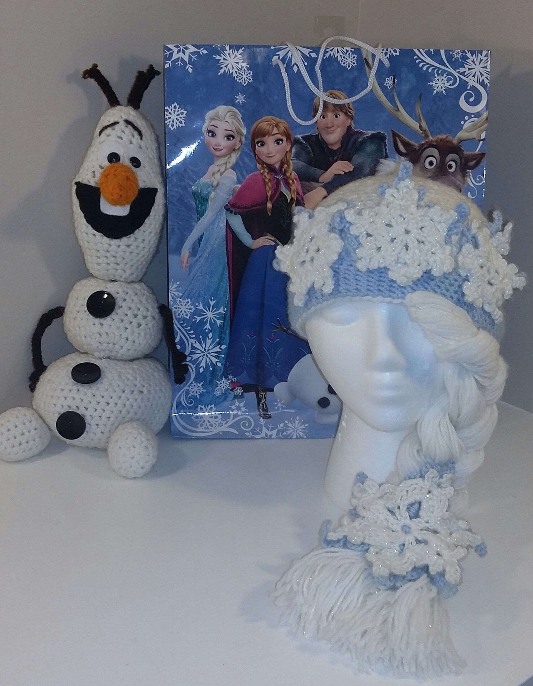 Snowflake Crown Hat / Snow Queen Hat / Crochet Hat / Girls Hat / Winter ...